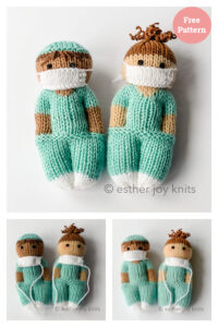 5 Medical Staff Doll Knitting Patterns