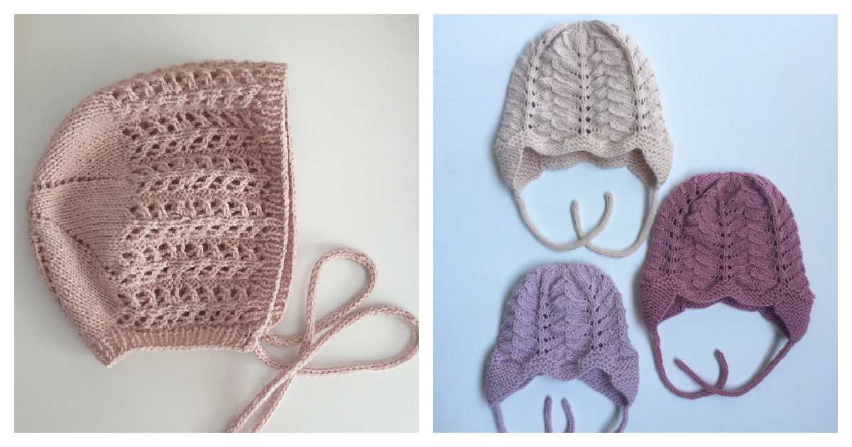 Lace Baby Bonnet Free Knitting Pattern